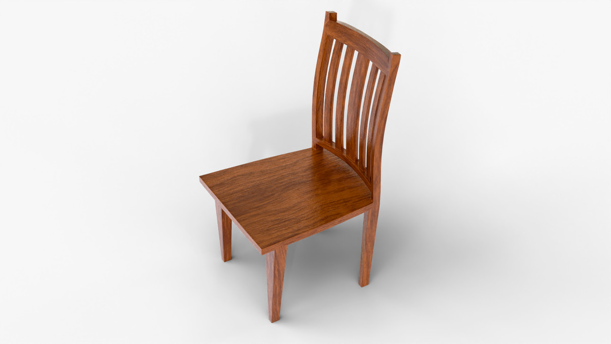 Traditional Wooden Dining Chair – Game Ready Asset by skajmera21