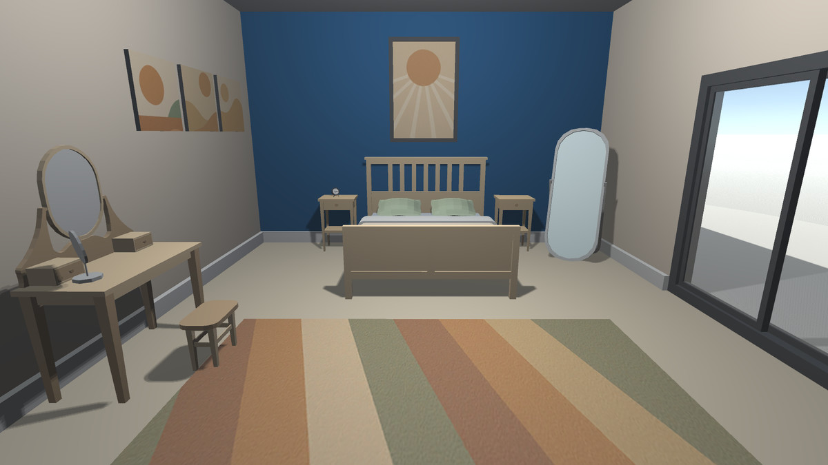 Low Poly MEGA Bedroom Pack