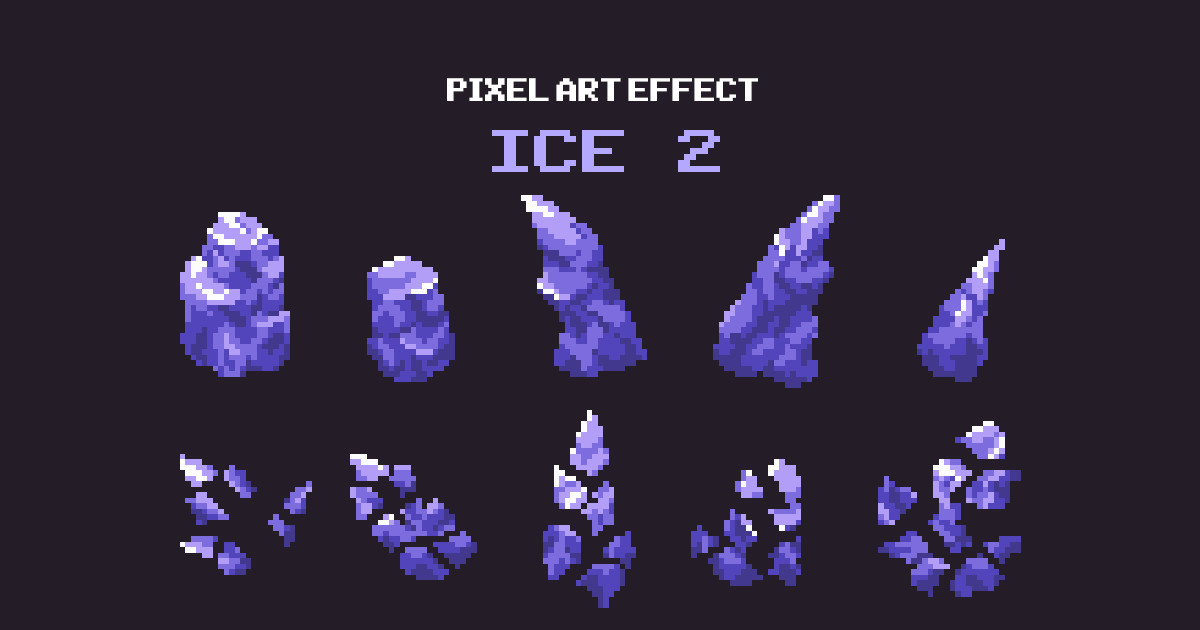 Ice 2 – Pixel Art Effect by Sanctumpixel