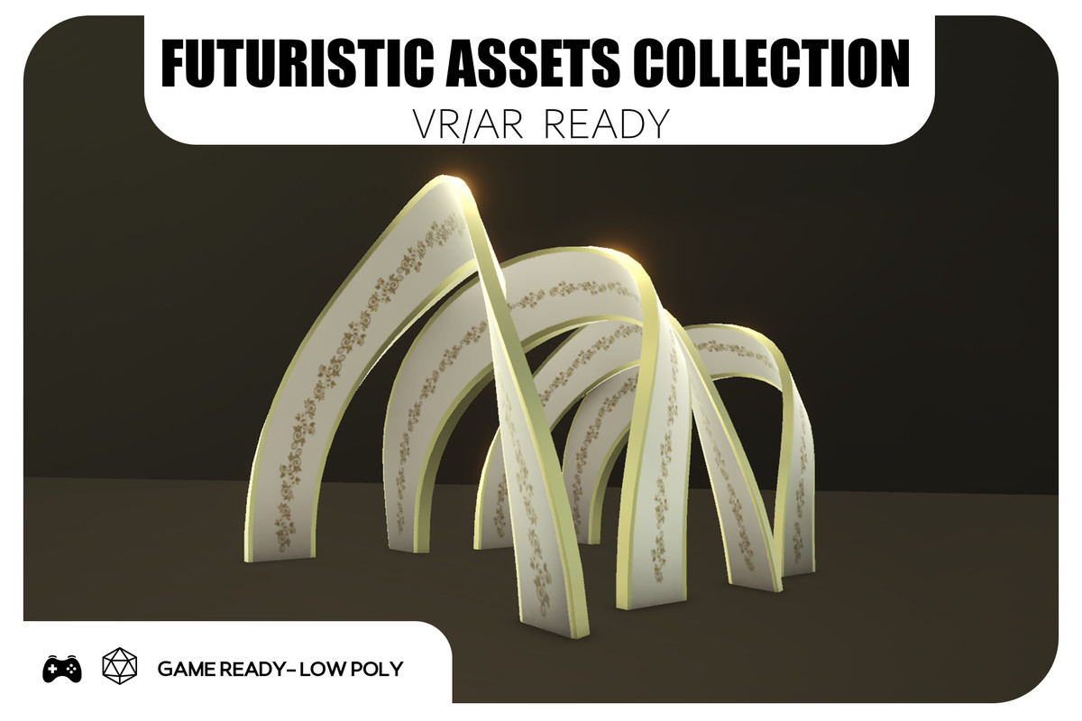 Futuristic Assets Collection (The Pearl) – VR/AR Ready