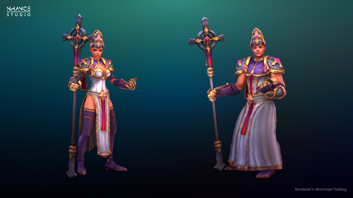 Stylized Fantasy Cleric Outfit
