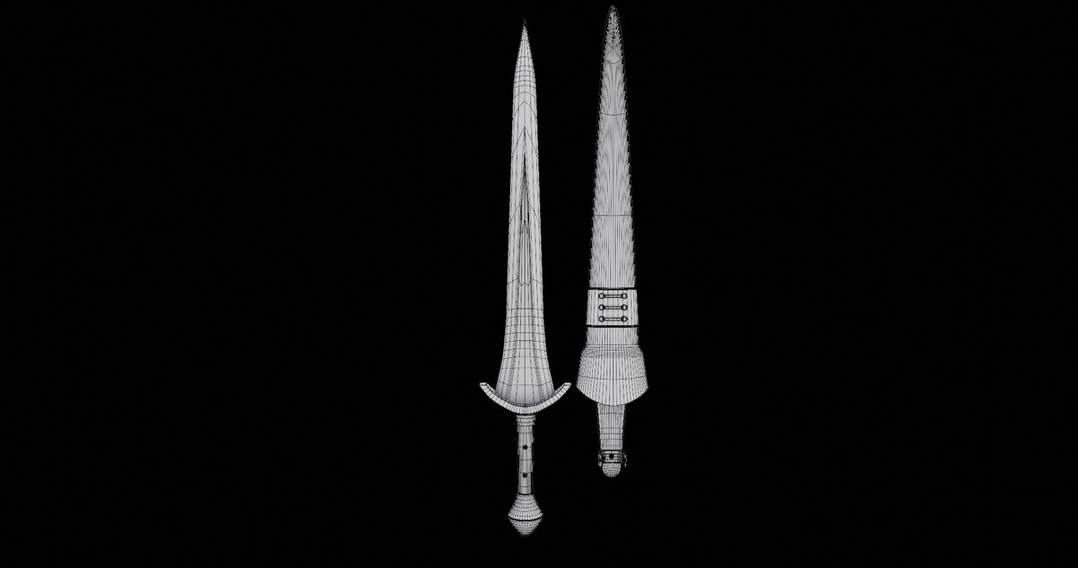Medieval Sword 08 URP and HDRP Textures