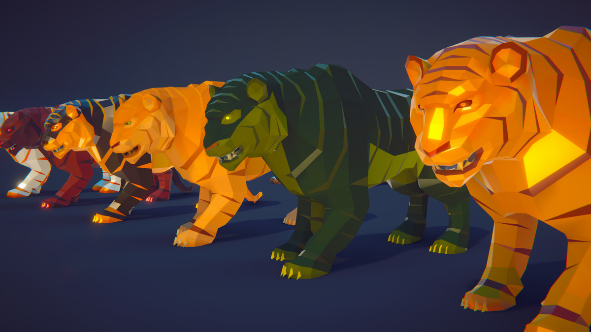 Poly Art: Tiger