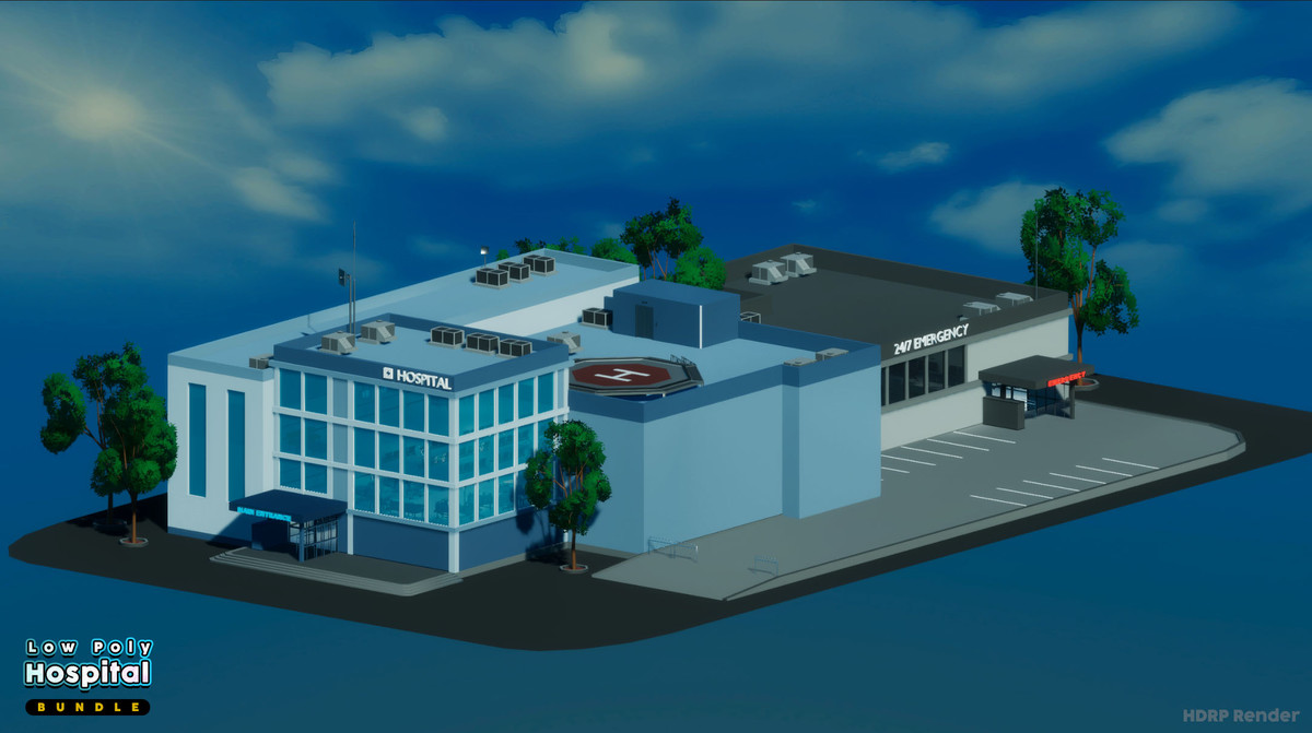 Ultimate Low Poly Hospital Bundle