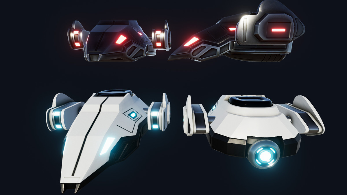 Sci-Fi Battle Drones