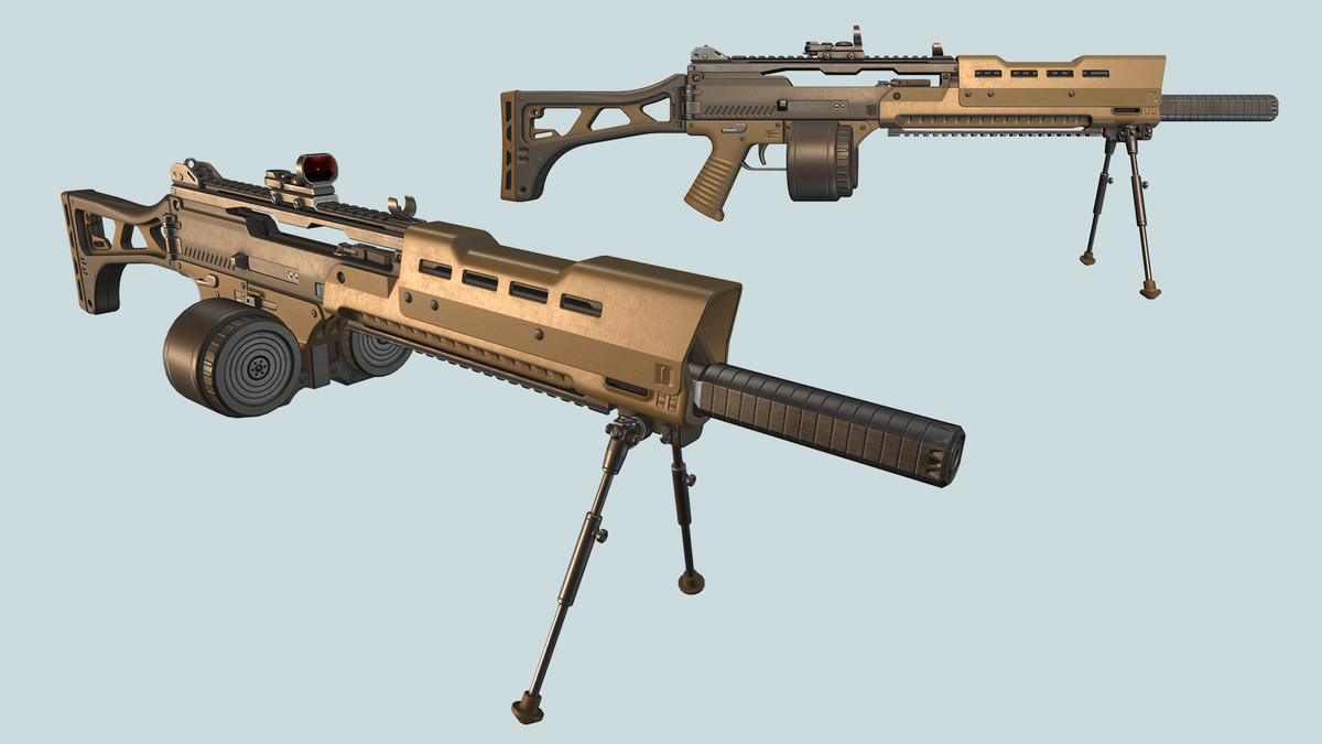 GM-63 Assault Rifle With Hands