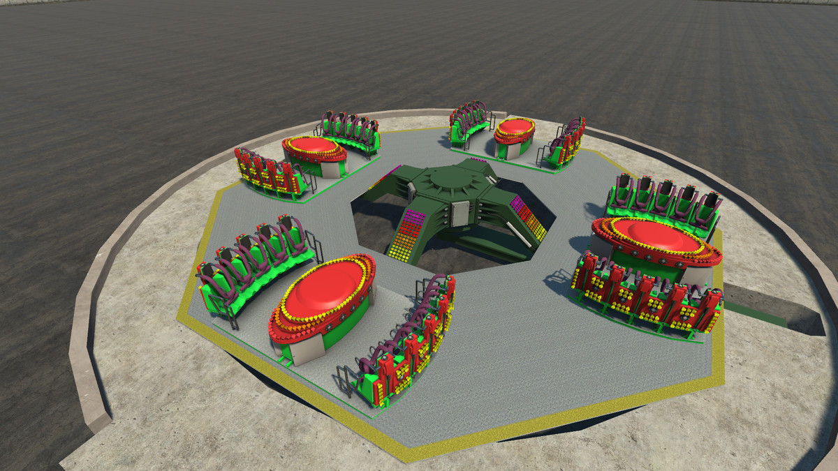 High Detail Fairground Ride 13 - Gravity