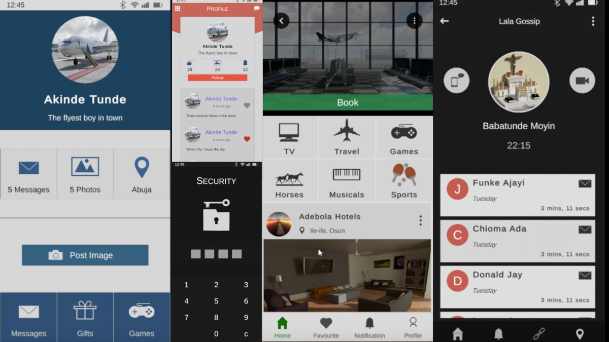 Mobile App UI Template