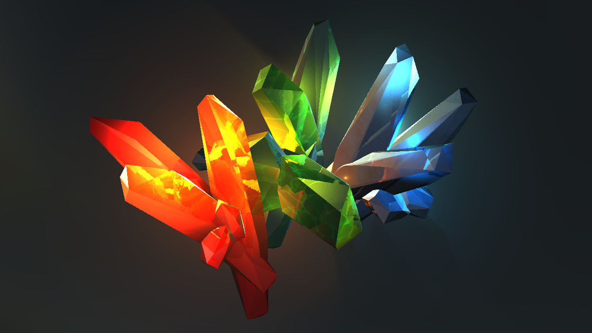 Glass and Crystals Shader