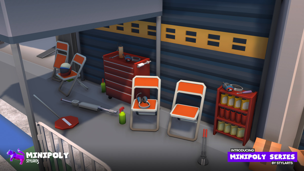 Minipoly Series - Race Track ( Stylized Lowpoly Environment )