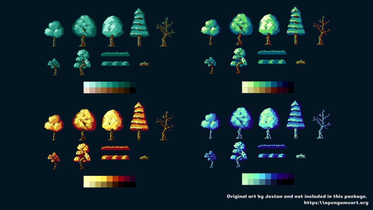 Hue Shifted Color Palettes