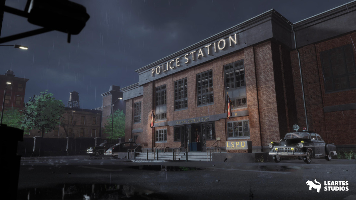 Retro Police Station Environment / Exterior + Interior