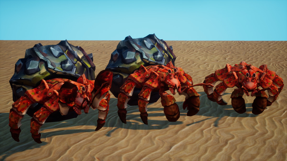 Stylized Fantasy Hermit Crab