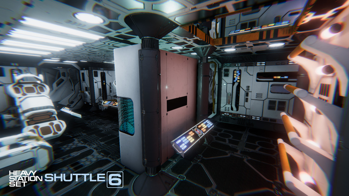 Sci-Fi Heavy Station Set SHUTTLE-6