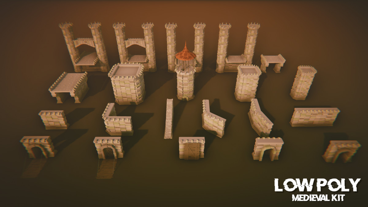 Low Poly Medieval Kit