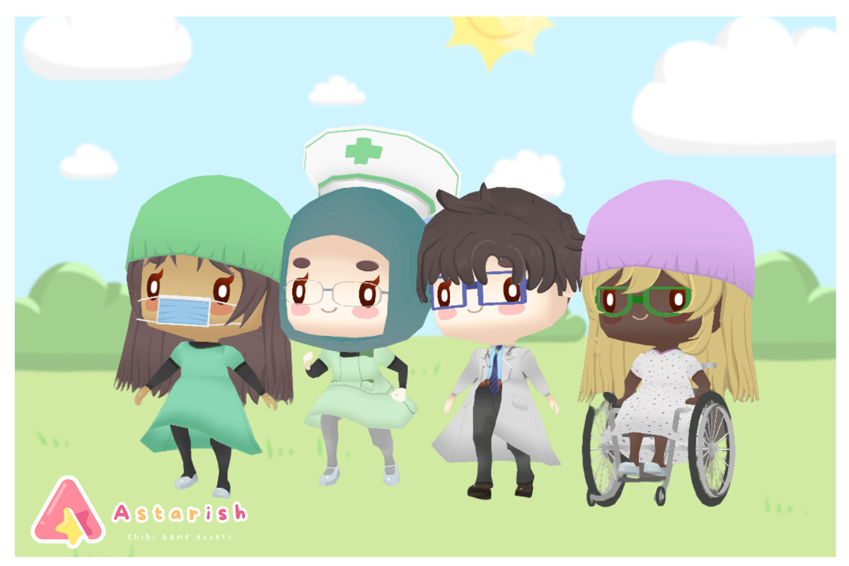 3D Chibi Medical Citizens