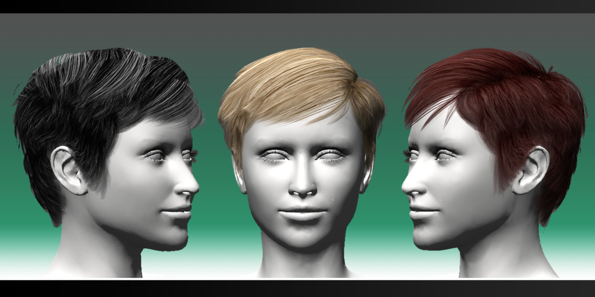 FG3D Female Hair-Pack 1