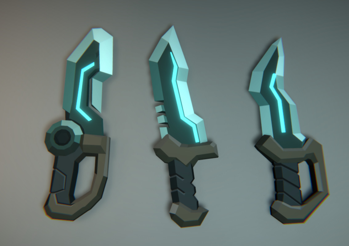 Knife Pack Vol. 2 – Neon Sci-Fi Blades