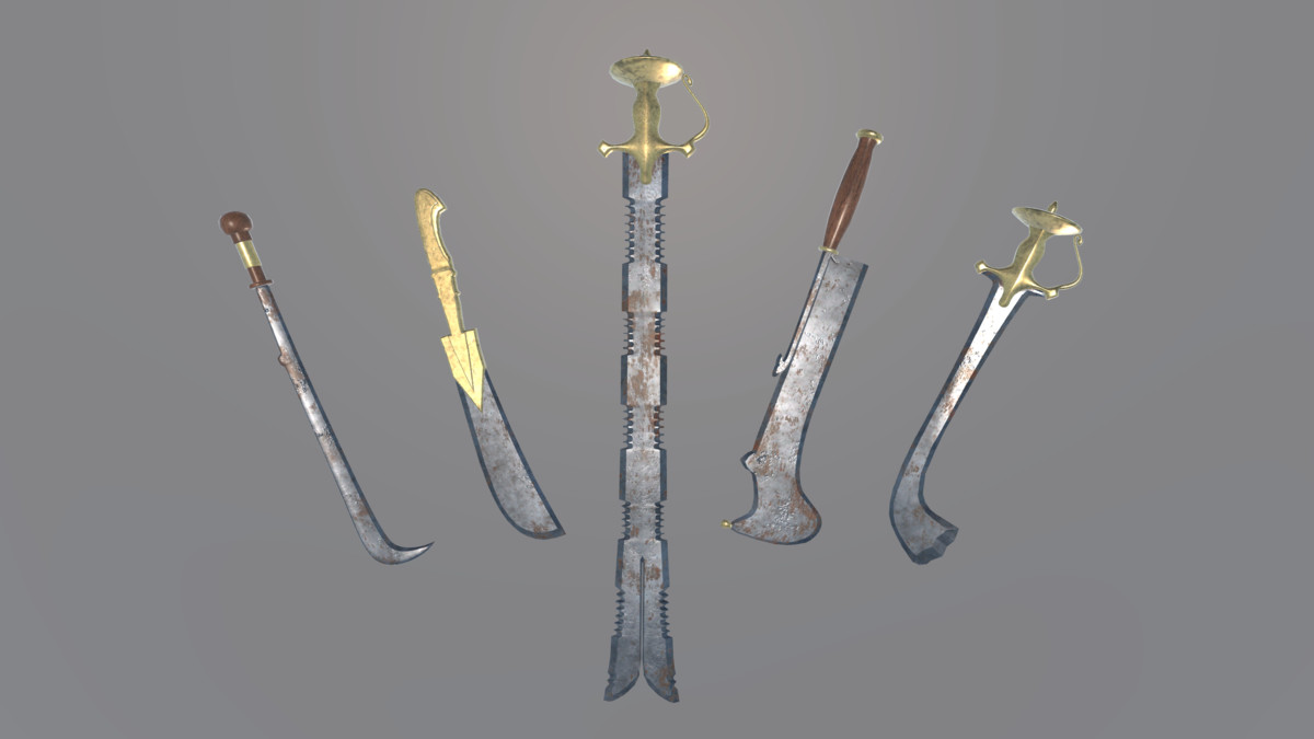 Battle Worn swords