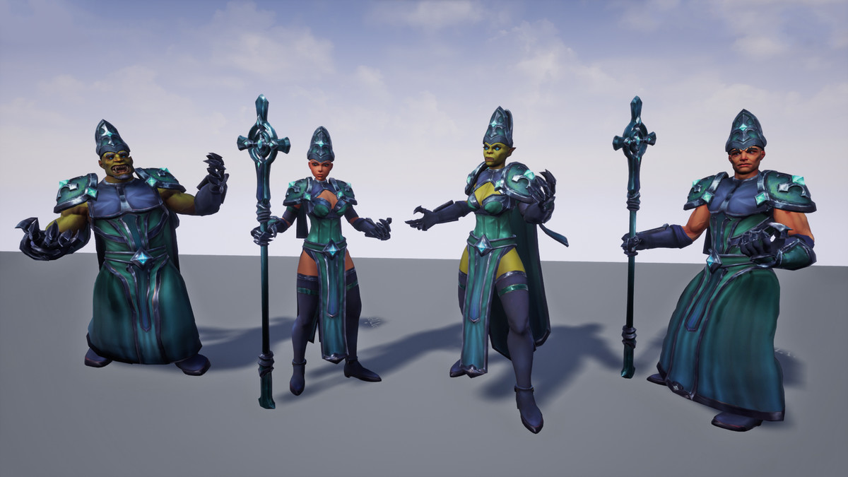 Stylized Fantasy Cleric Outfit