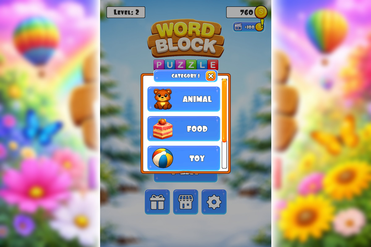 Word Block Puzzle - Complete Mobile Game Template