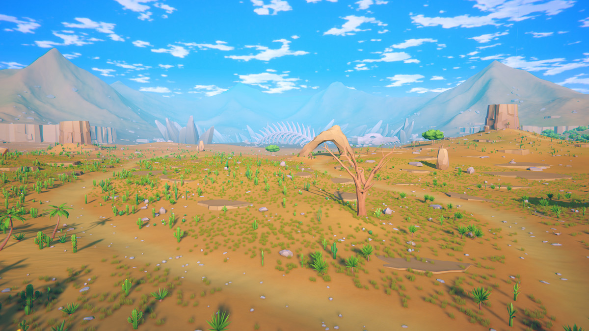 Stylized Fantasy Desert - Low Poly