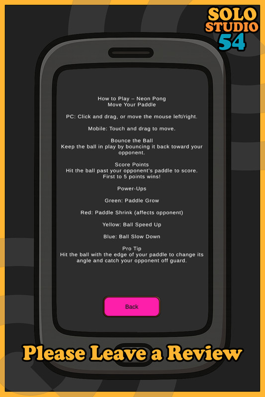 Neon Pong – Retro 2D Paddle Game Template for Unity