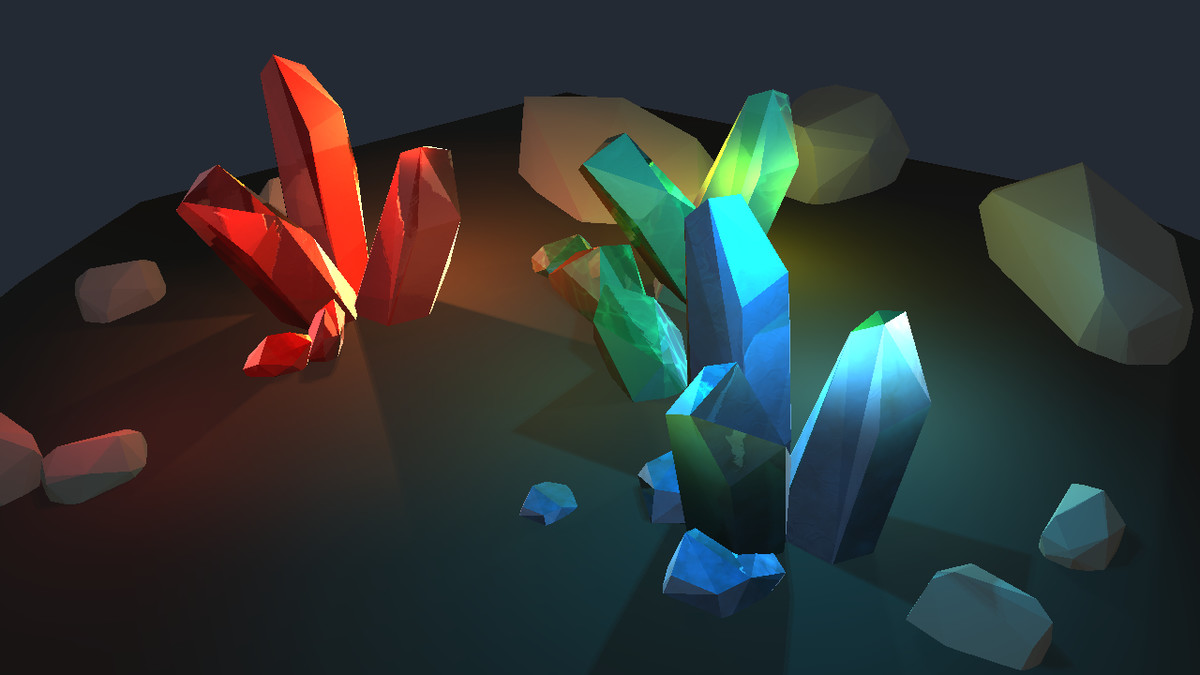 Glass and Crystals Shader