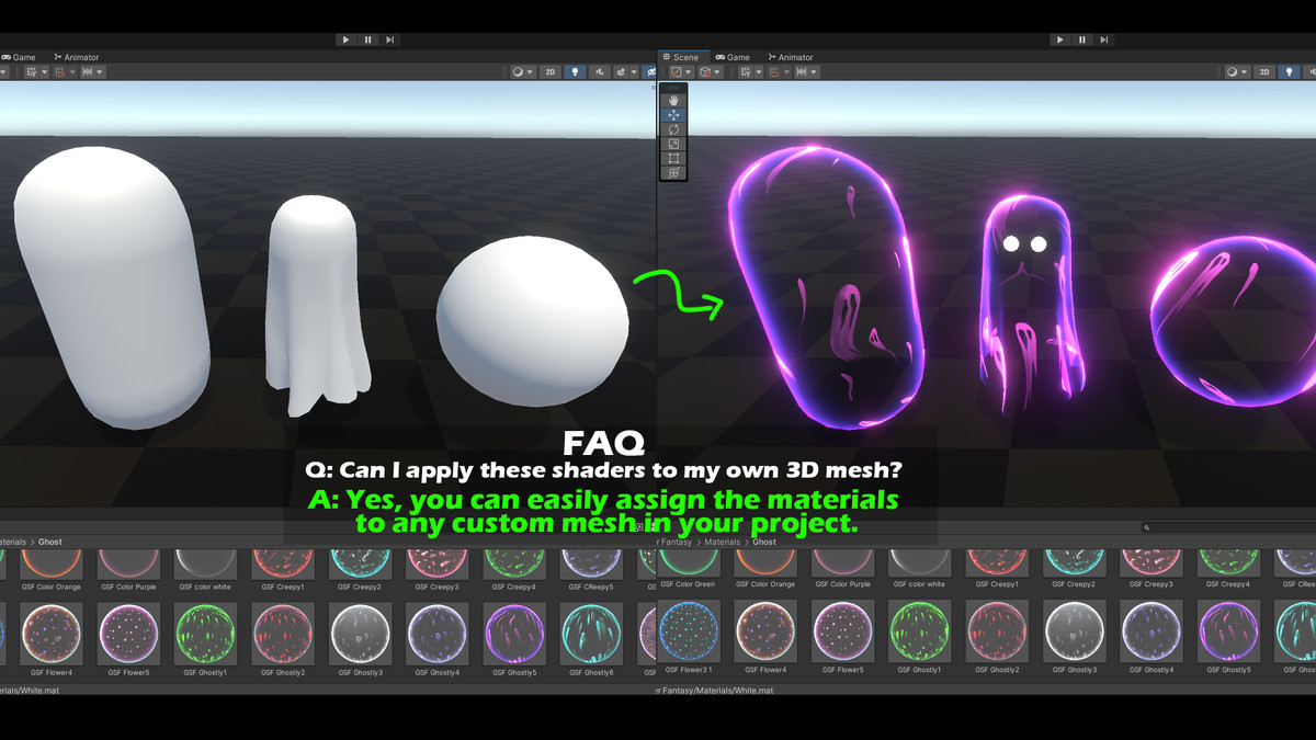Animated Ghost Shader's (Fantasy Edition)