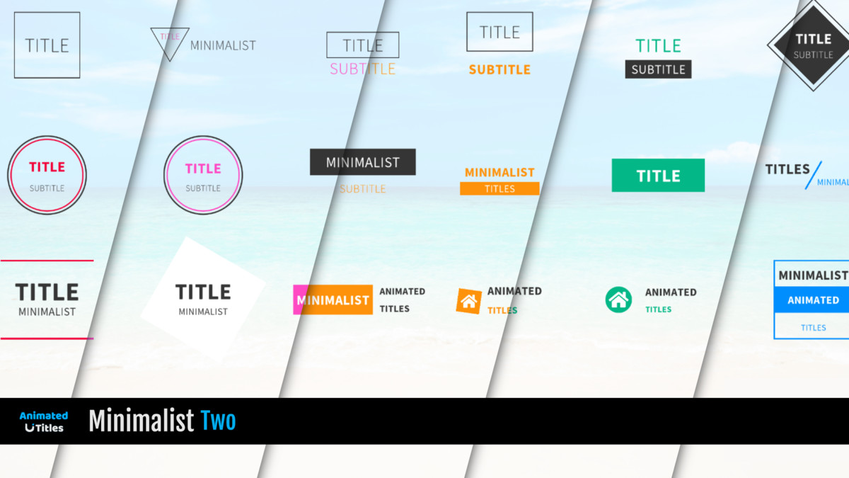 Animated Titles - Minimalist Two
