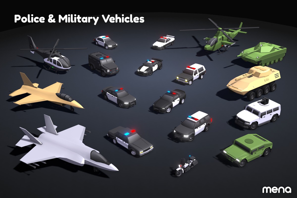 ARCADE: Ultimate Vehicles Pack - Low Poly Cars