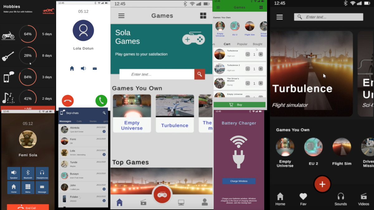 Mobile App UI Template