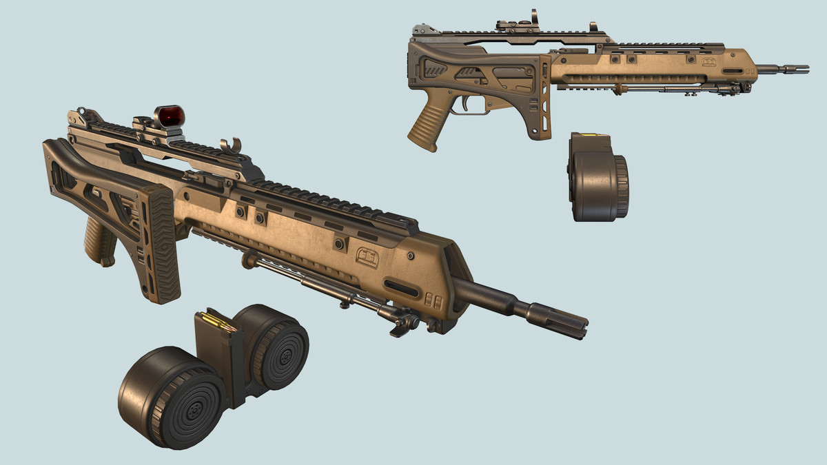 GM-63 Assault Rifle With Hands