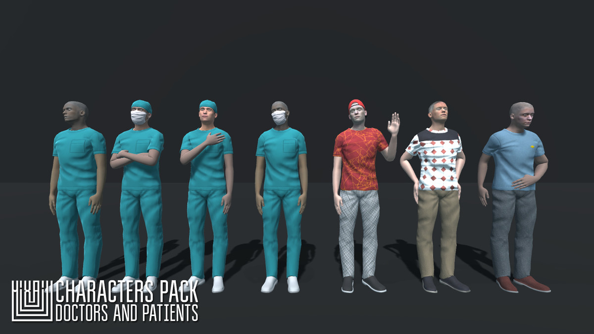 Characters pack - doctors and patients